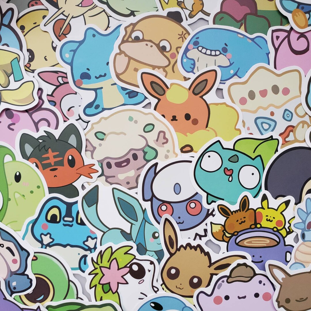 Cute Pokemon Stickers, Mystery Sticker, Cute Stickers, Kawaii Stickers ...