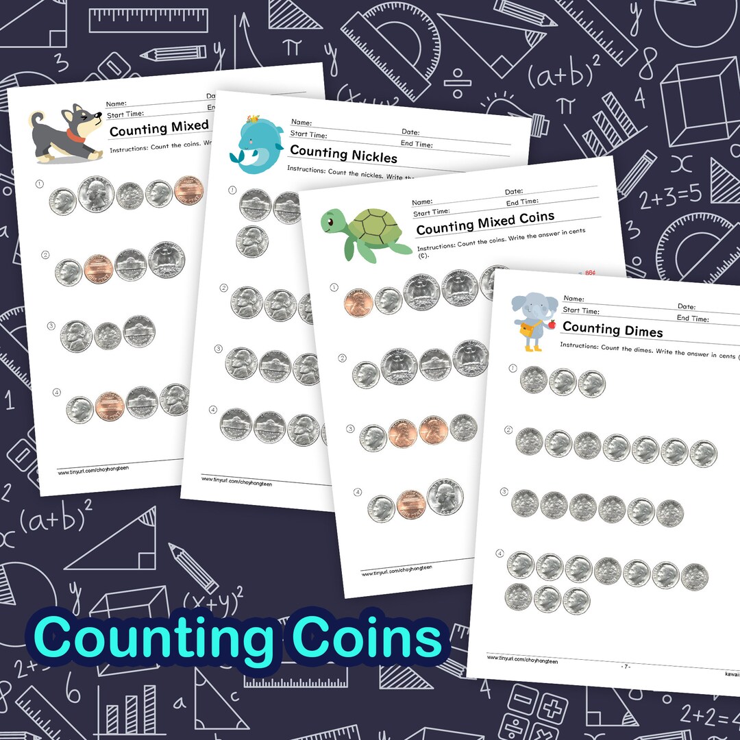 Math Worksheets, Counting Coins Worksheets, Kids Math, Printable Math ...