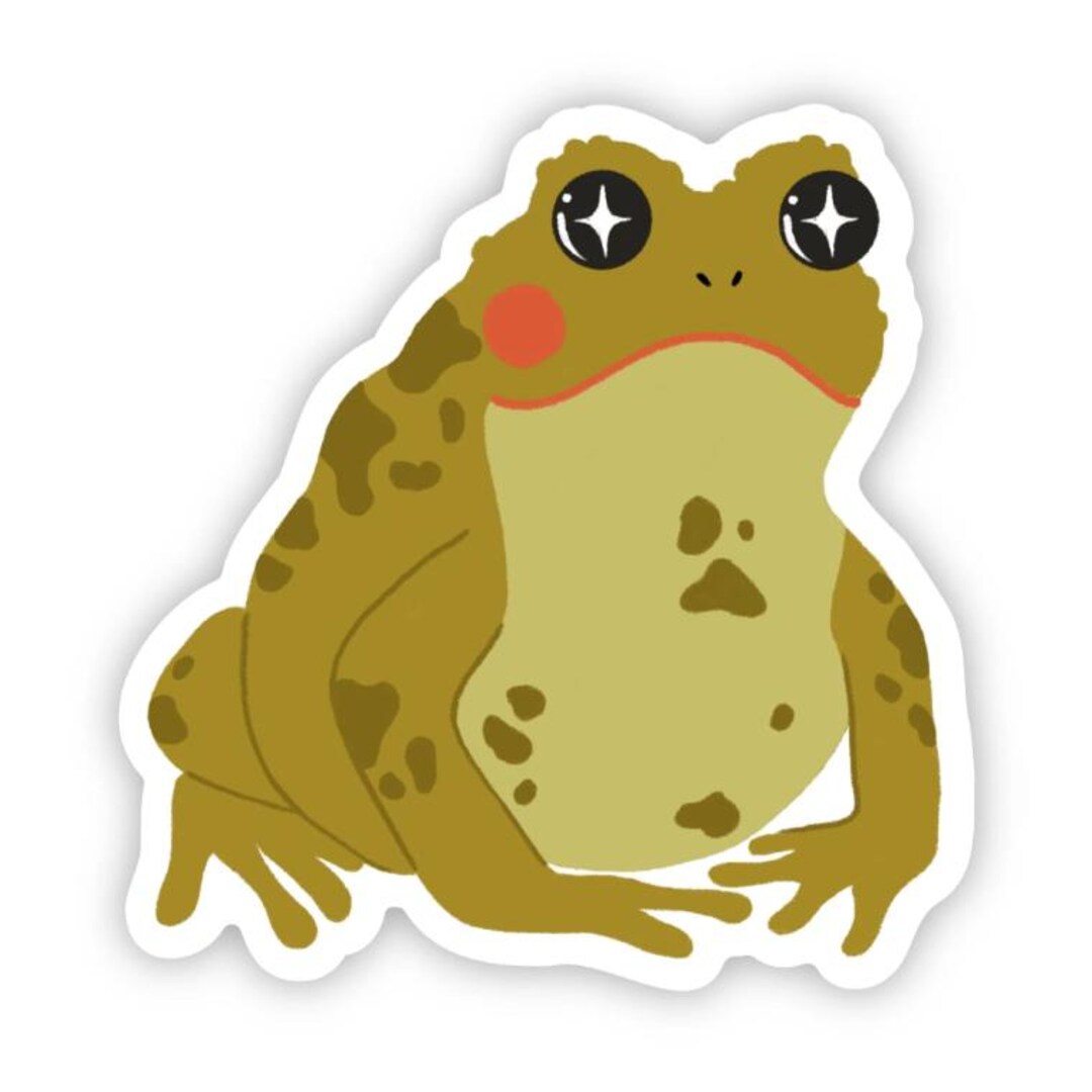 Toad Vinyl Sticker | Waterproof Laptop Decal - Etsy