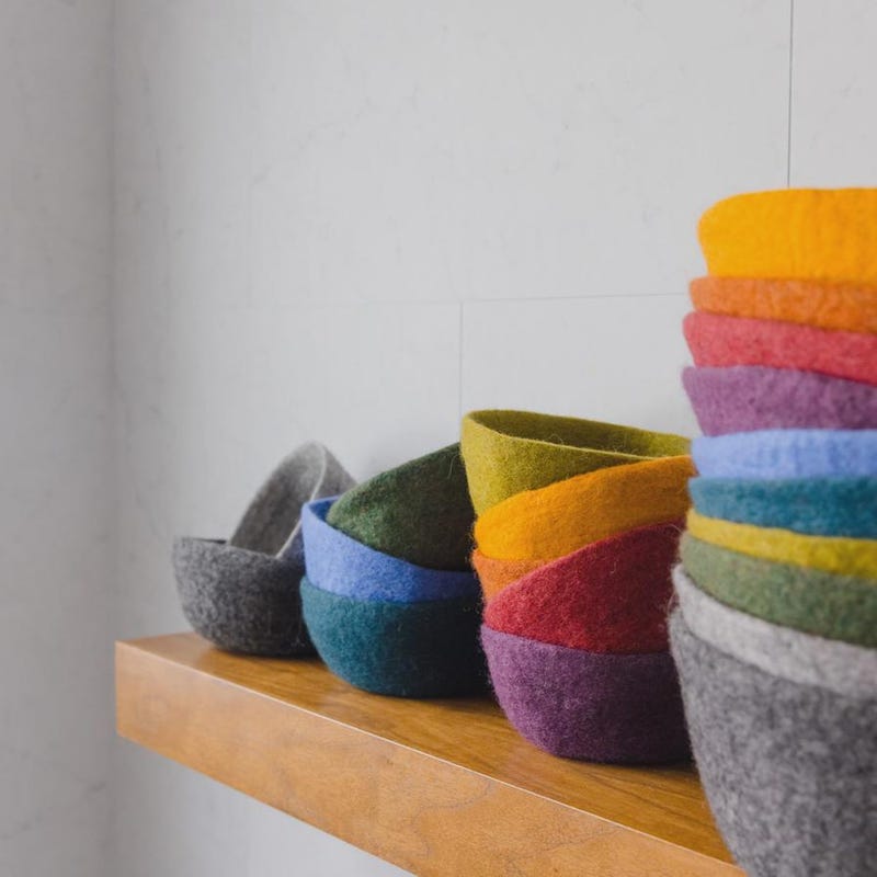 Felt Bowl - Etsy