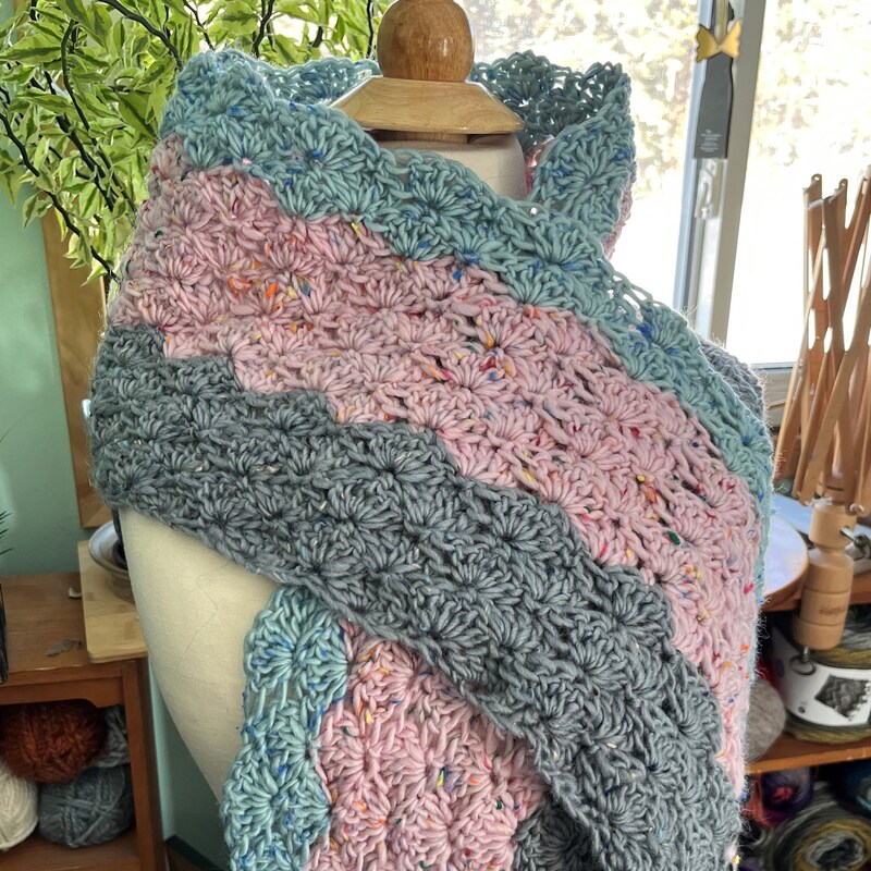 Shell Stitch Scarf - Etsy