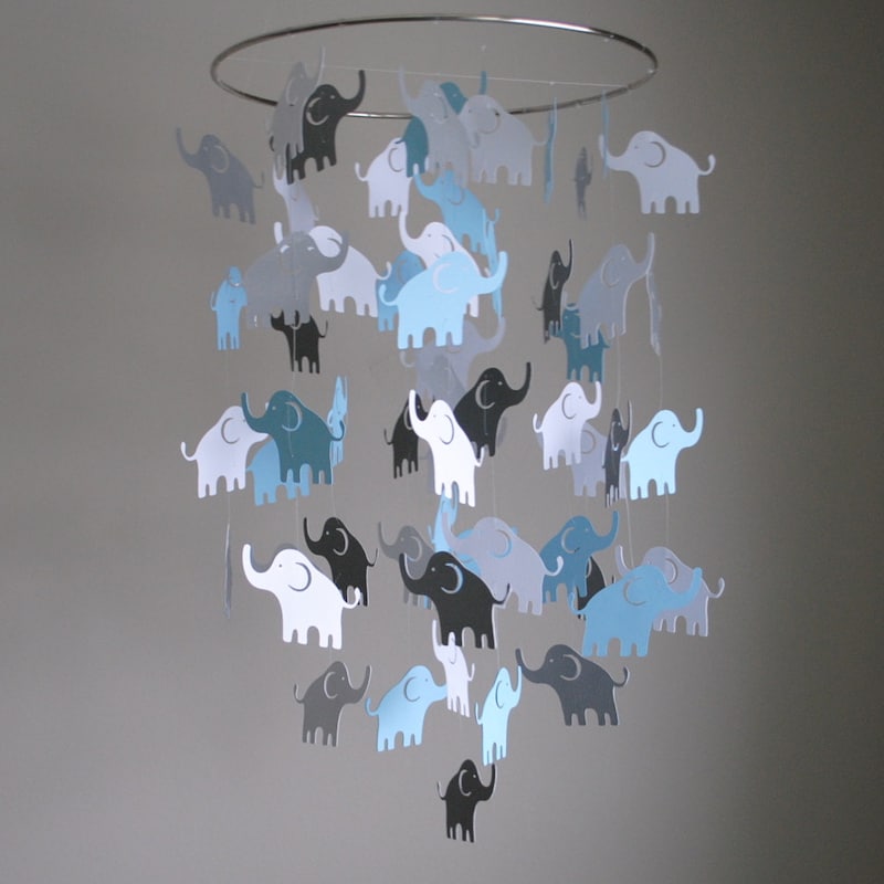 Elephant Mobile - Etsy
