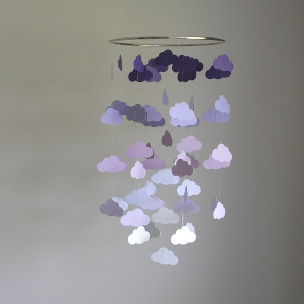 Purple Baby Mobile - Etsy