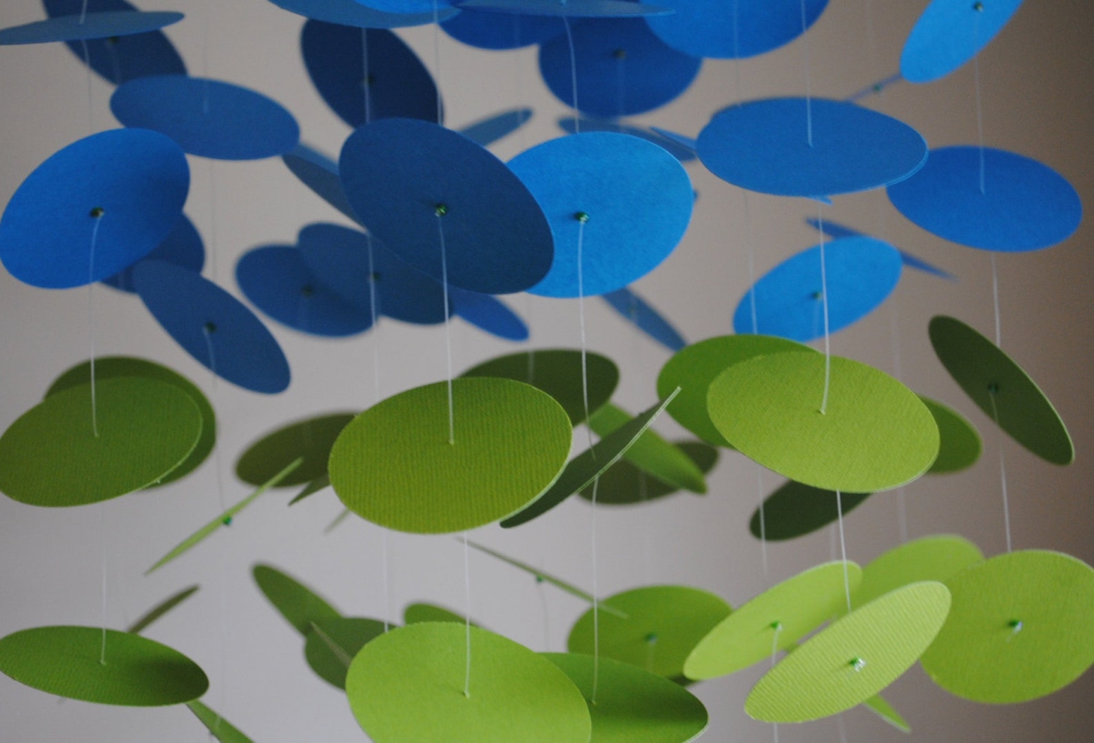 Floating Dot Mobile - Choose Your Colors // Nursery Mobile - Etsy