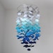 Ocean Ombre Floating Dot Mobile (large) - Gray, White, Blue // Nursery ...