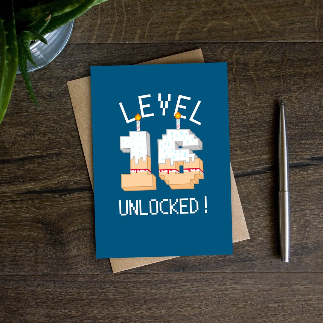 16th Birthday Card for Gamer, for Son, Gaming Bday Card for Nephew, for ...