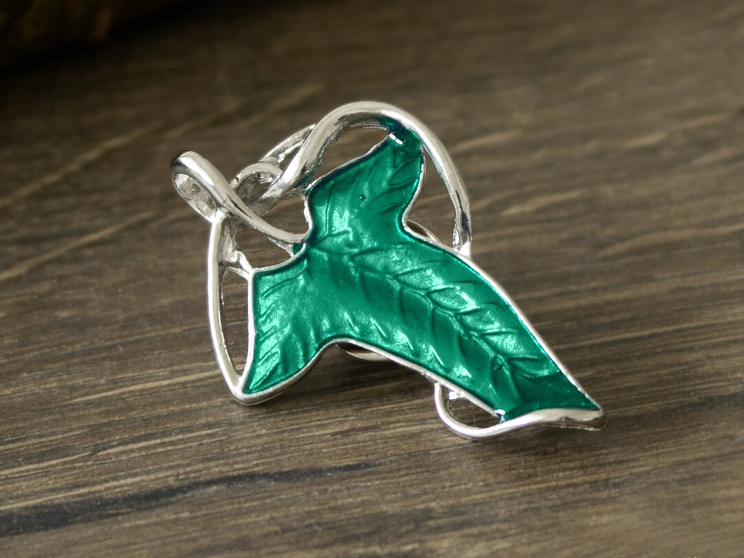 Elf Leaf Pin, Fellowship, Elven, Tolkien, Bookworm, Fantasy Cosplay Pin ...