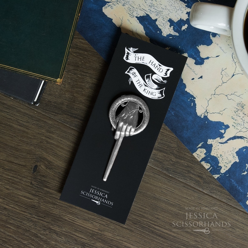 Silver Hand of the King Pin Hand of the Queen Birthday Gift - Etsy