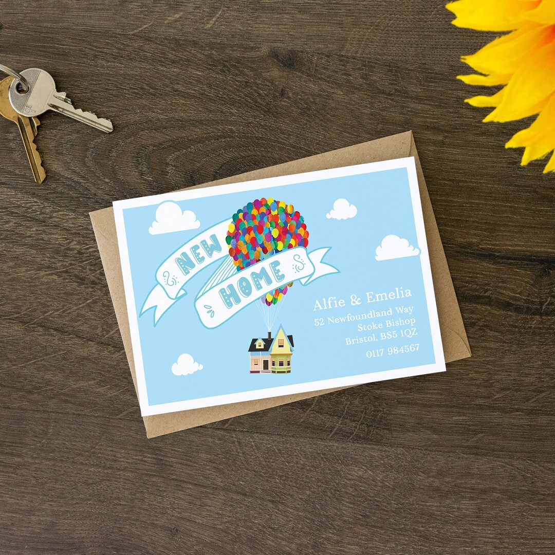 Personalised New Home Announcement, New Address Notice, Moving Postcard ...