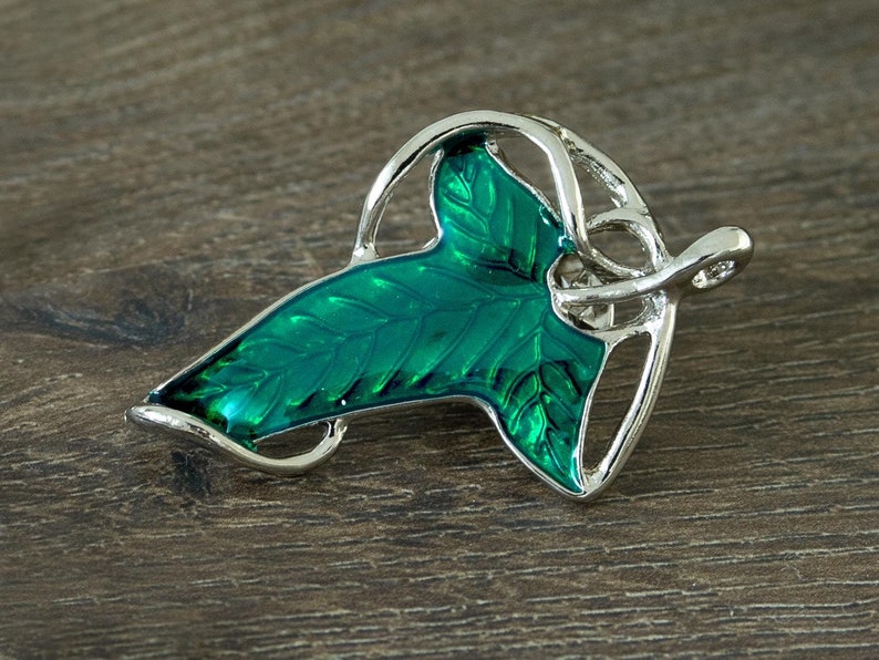 Elf Leaf Pin, Fellowship, Elven, Tolkien, Bookworm, Fantasy Cosplay Pin ...