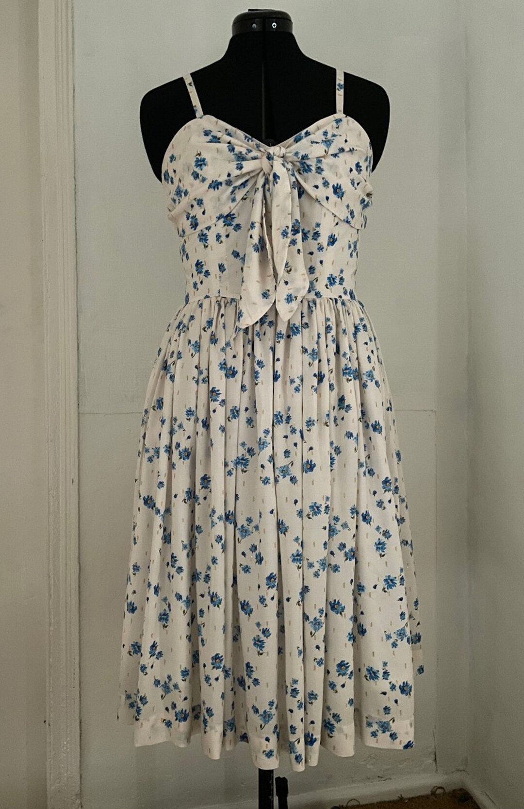Ready to Wear Kristi Dress in Cornflower Print Size M - Etsy