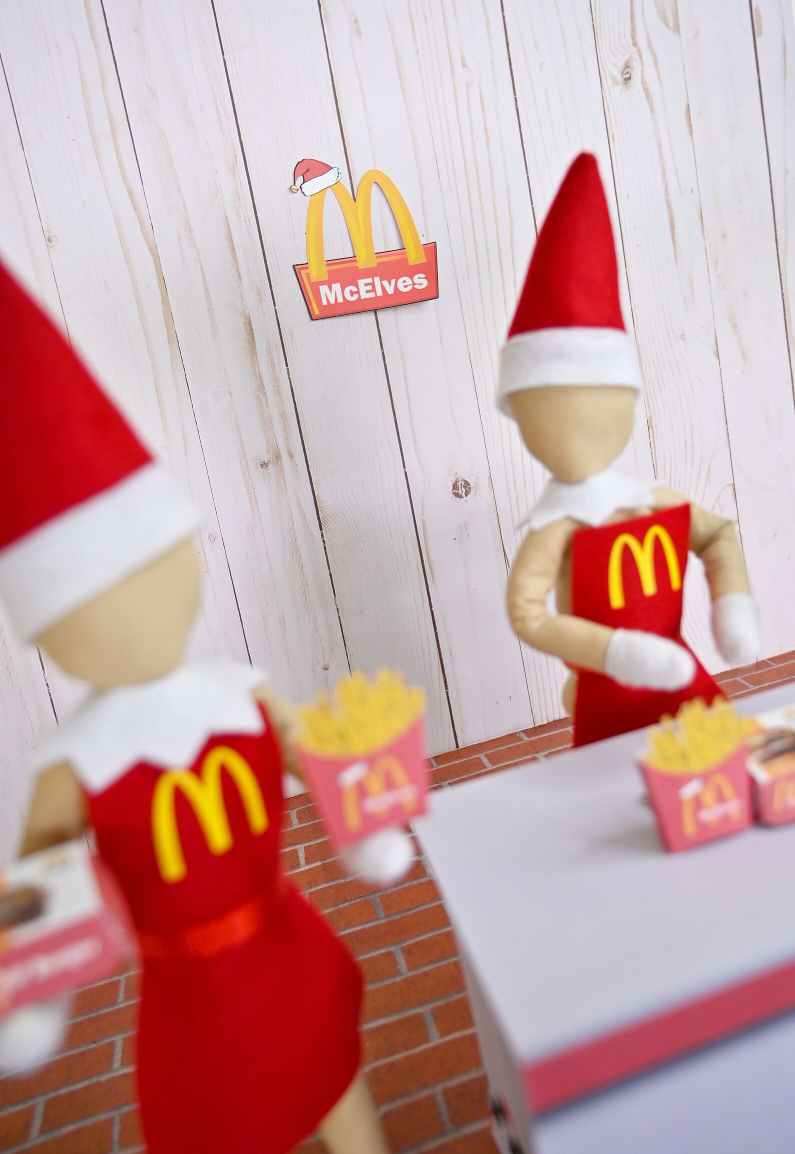 Mcelves Fast Food Display Elf Props Costume for Elf Dolls - Etsy
