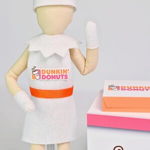 Dunkin Donuts Elf Display Prop, Doll Costume, Elf Clothes, Christmas ...