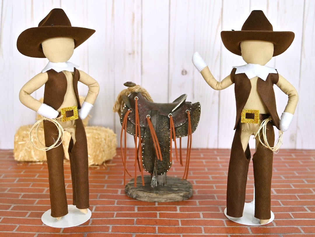 Elf Cowboy and Cowgirl Costume for Dolls, Elf Clothes, Christmas Elf ...