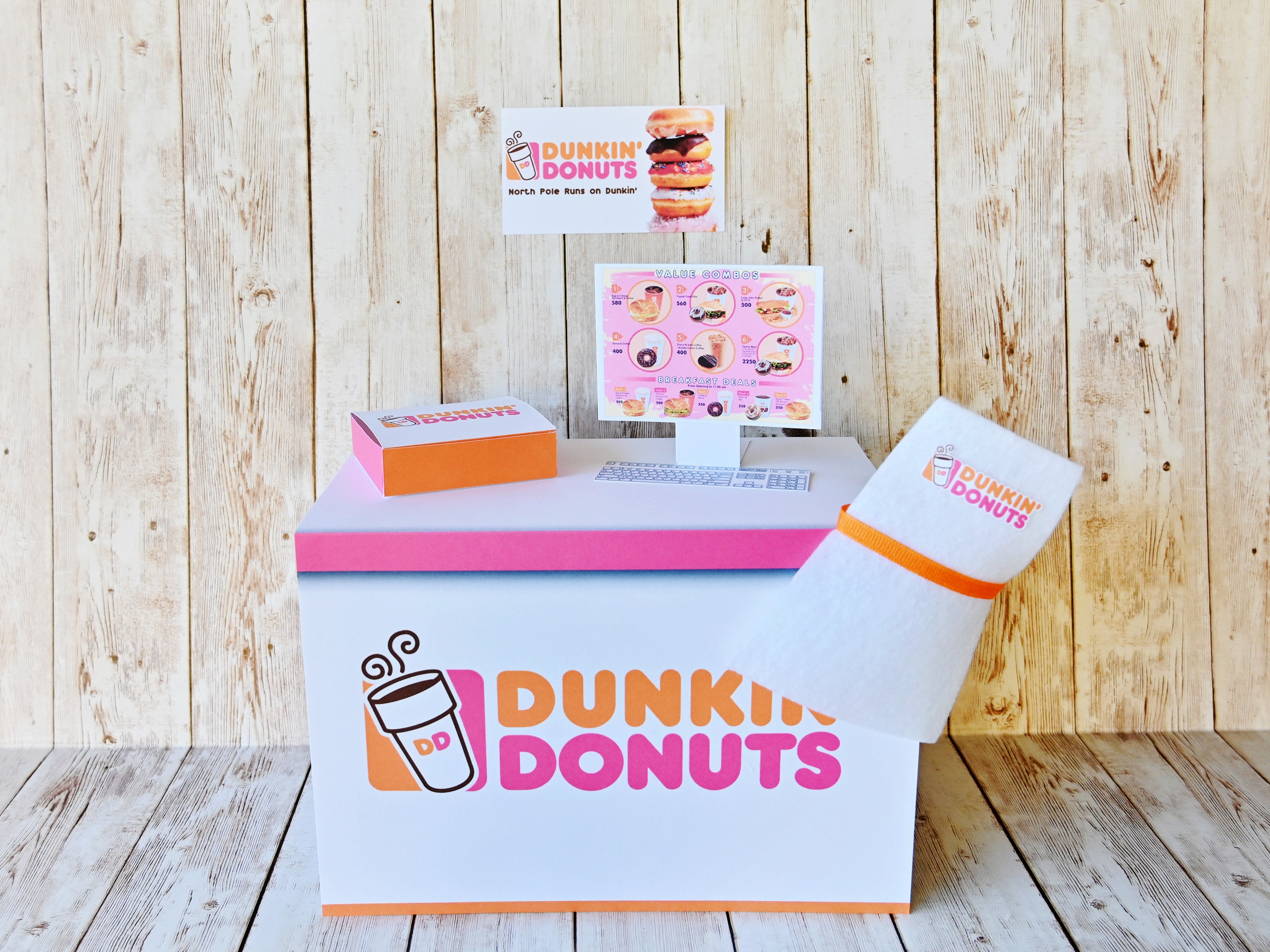 Mini Dunkin Donuts Box Template