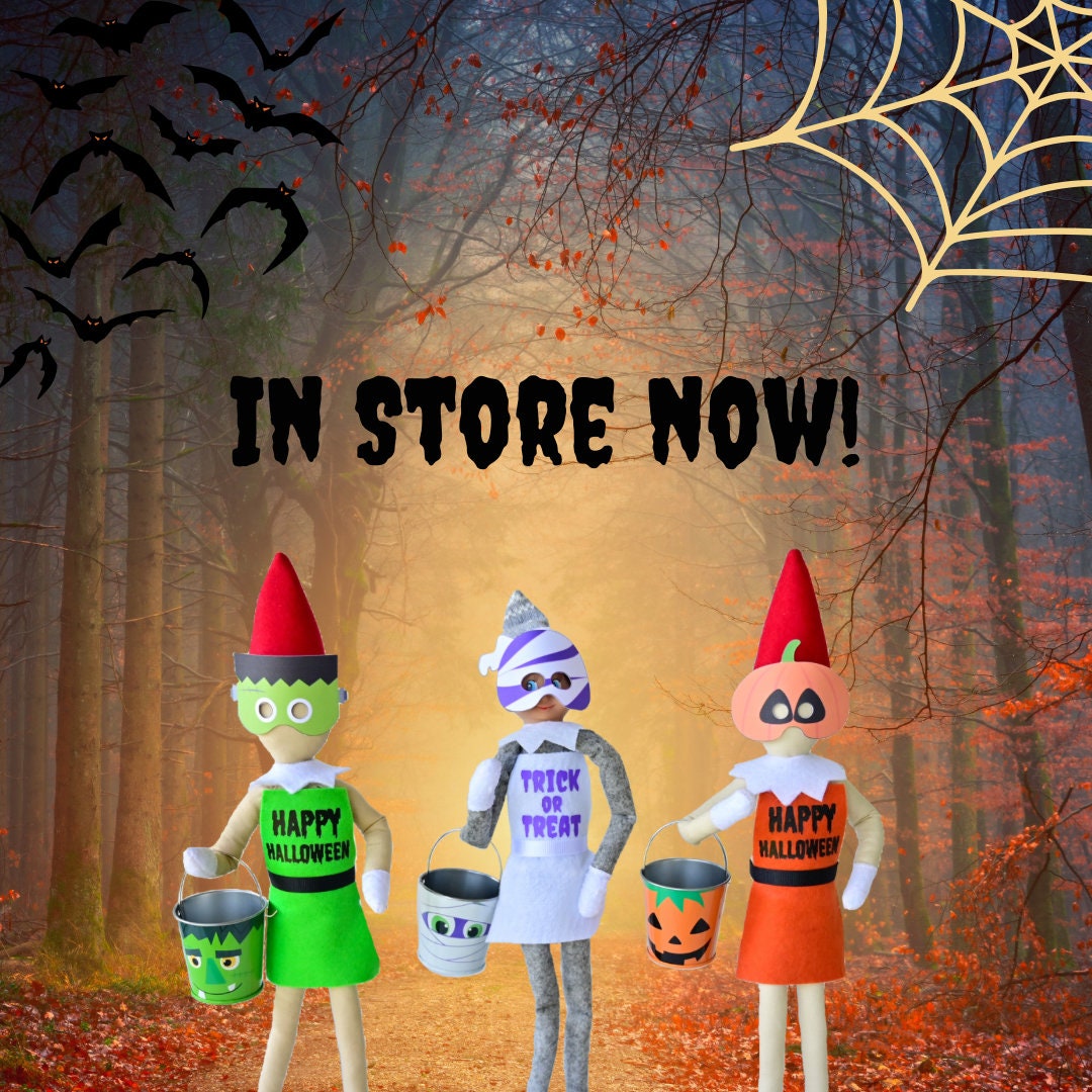 Pumpkin Elf Costume, Frankenstein Elf Costume, Mommy Elf Costume ...