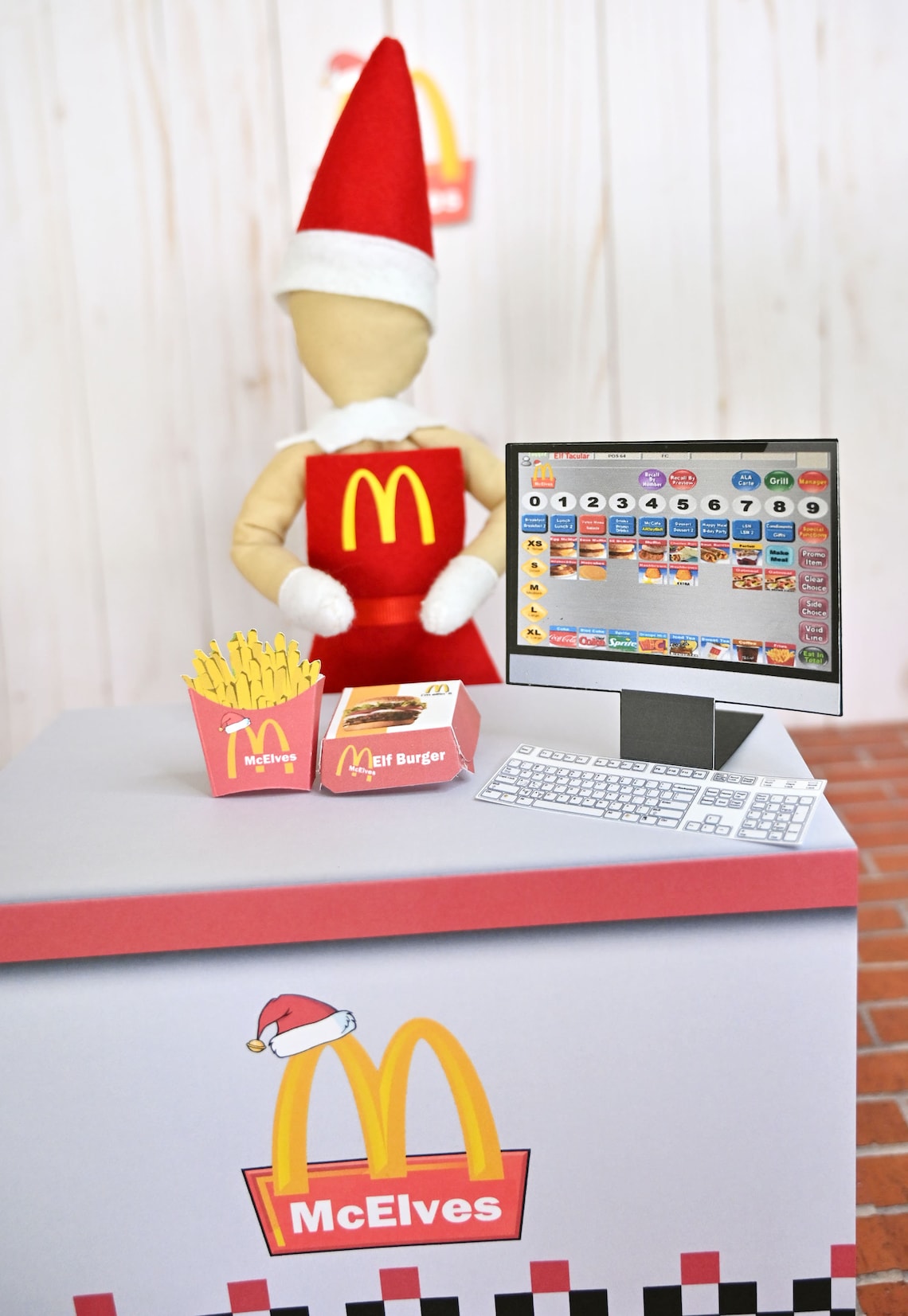 Mcelves Fast Food Display Elf Props Costume for Elf Dolls - Etsy