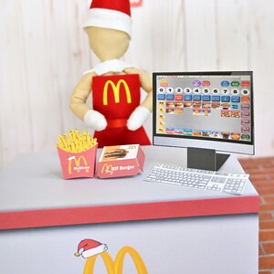 Mcelves Fast Food Display, Elf Props, Costume for Elf Dolls, Elf ...