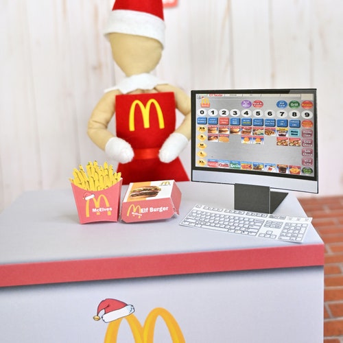 Mcelves Fast Food Display Elf Props Costume for Elf Dolls - Etsy