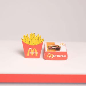 Mcelves Fast Food Display, Elf Props, Costume for Elf Dolls, Elf ...