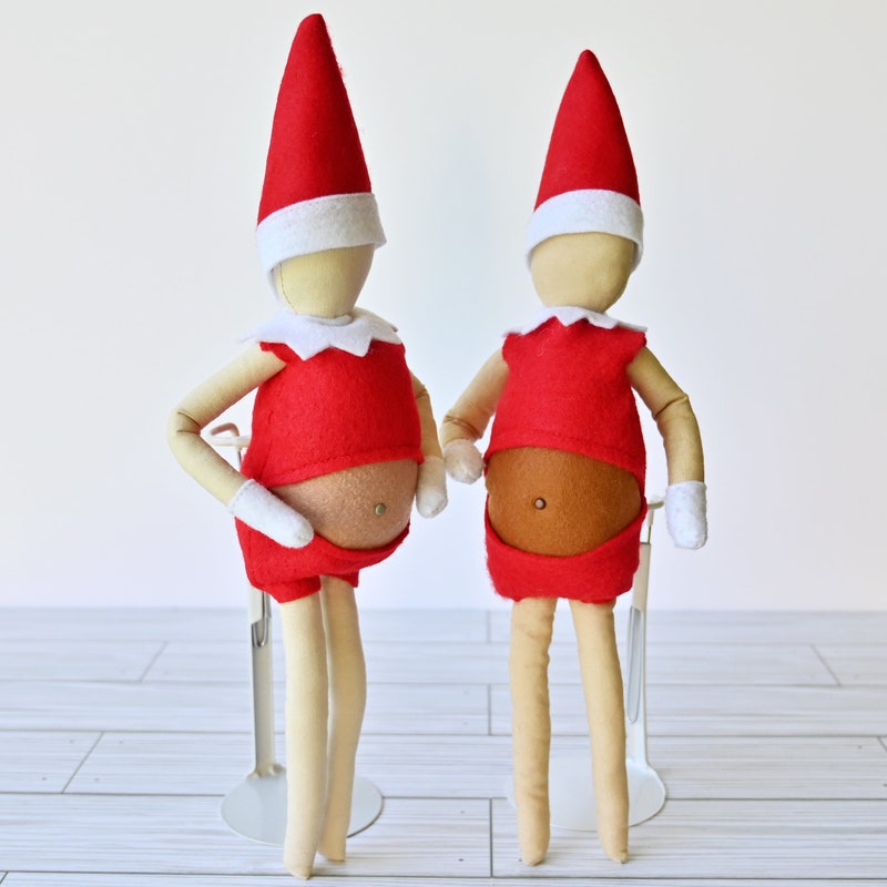 Pregnant Elf on Shelf - Etsy