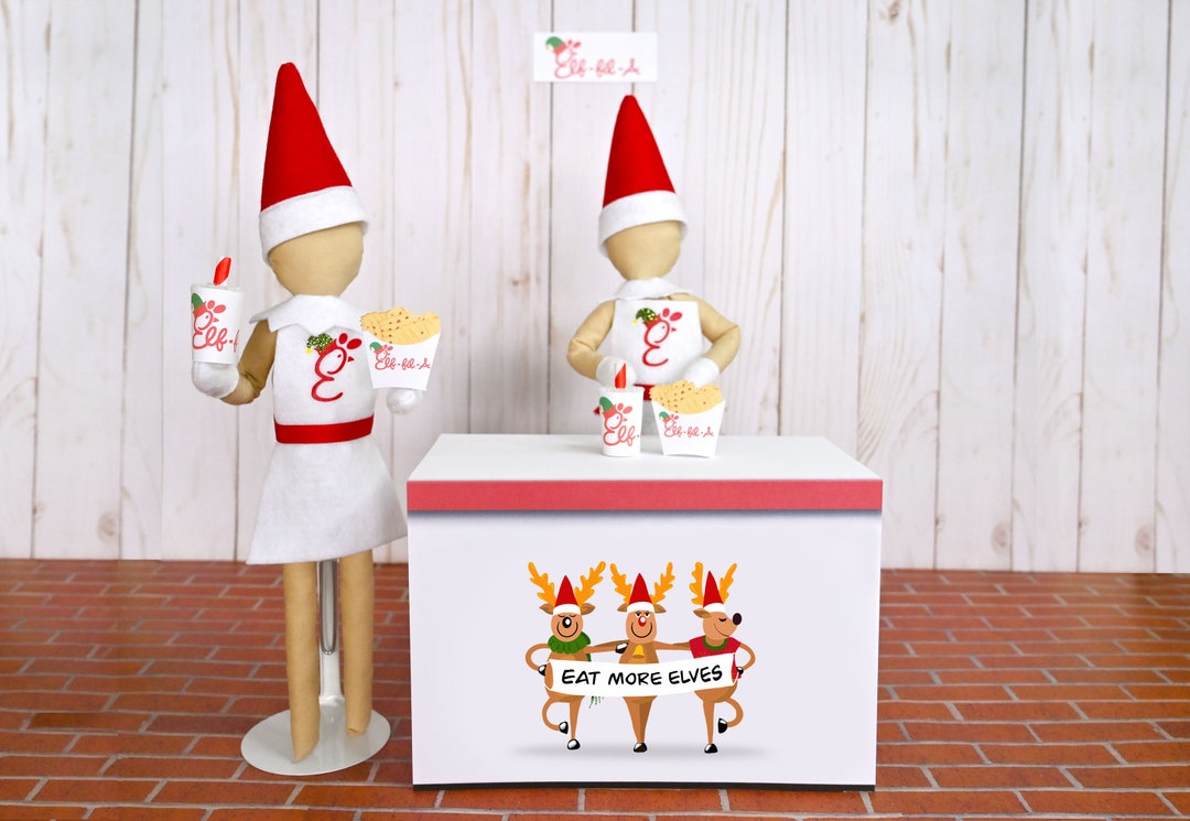 Elf-fill-a Fast Food Display, Doll Costume, Elf Clothes, Christmas Elf ...