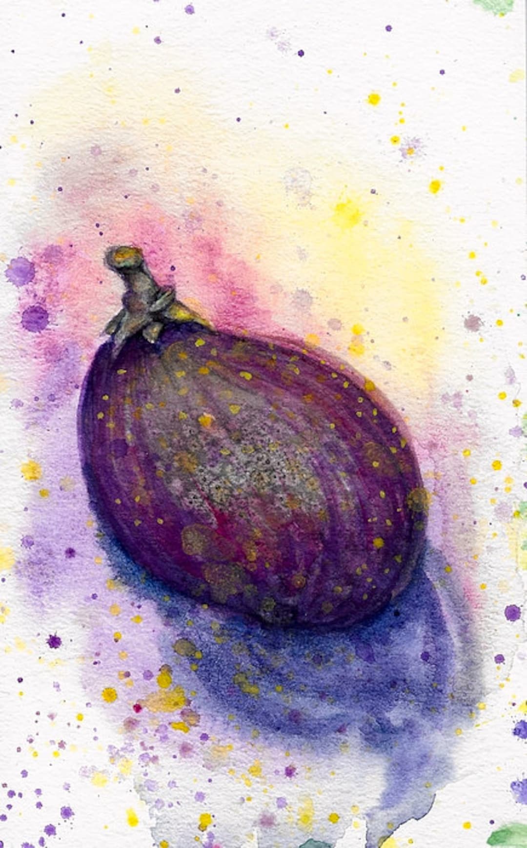 Watercolor Painting/fig/botanical - Etsy