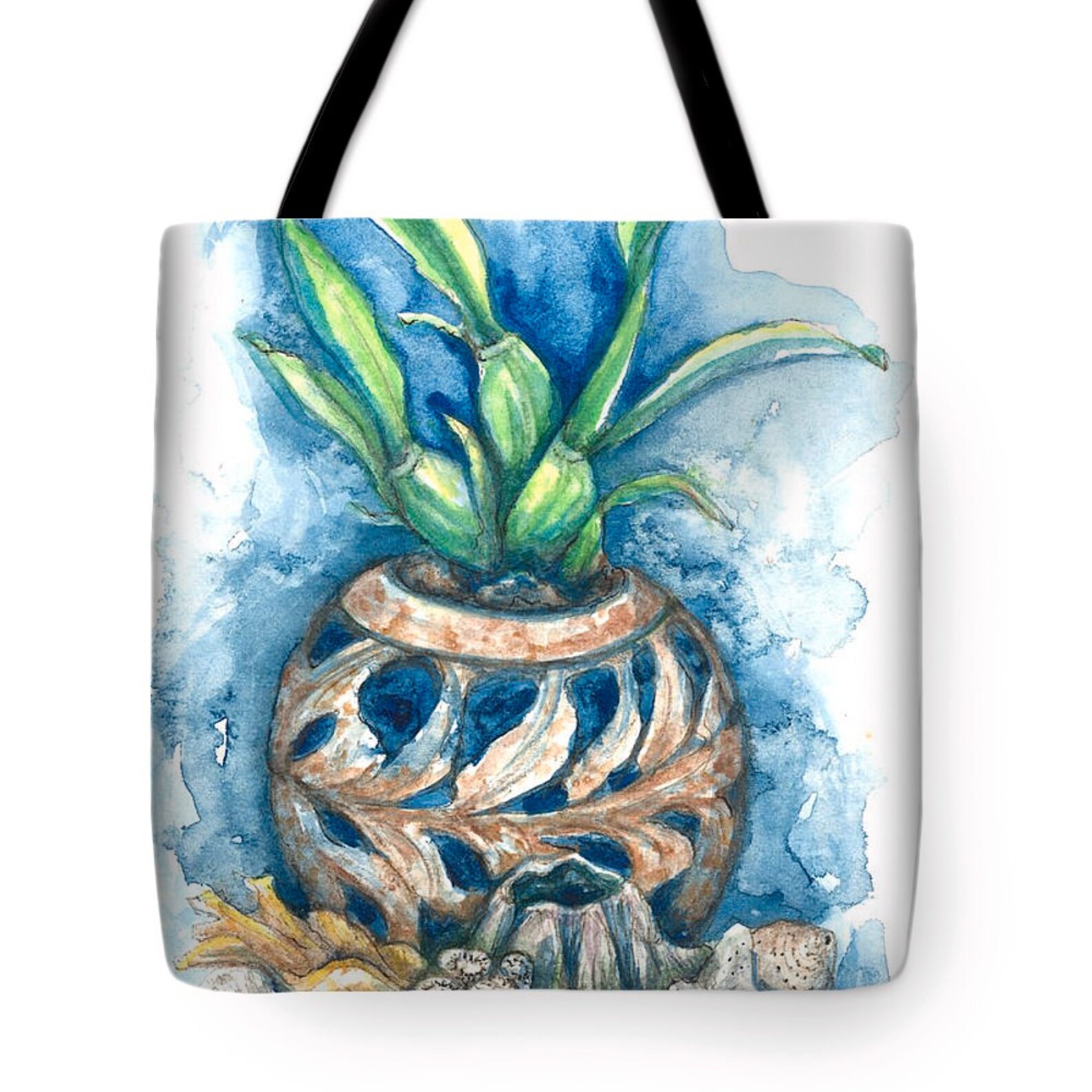 Orchid Barnacle Shell Tropical Still Life Watercolor Painting - Etsy