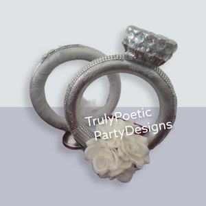 Wedding Ring Centerpieces Silver - Etsy
