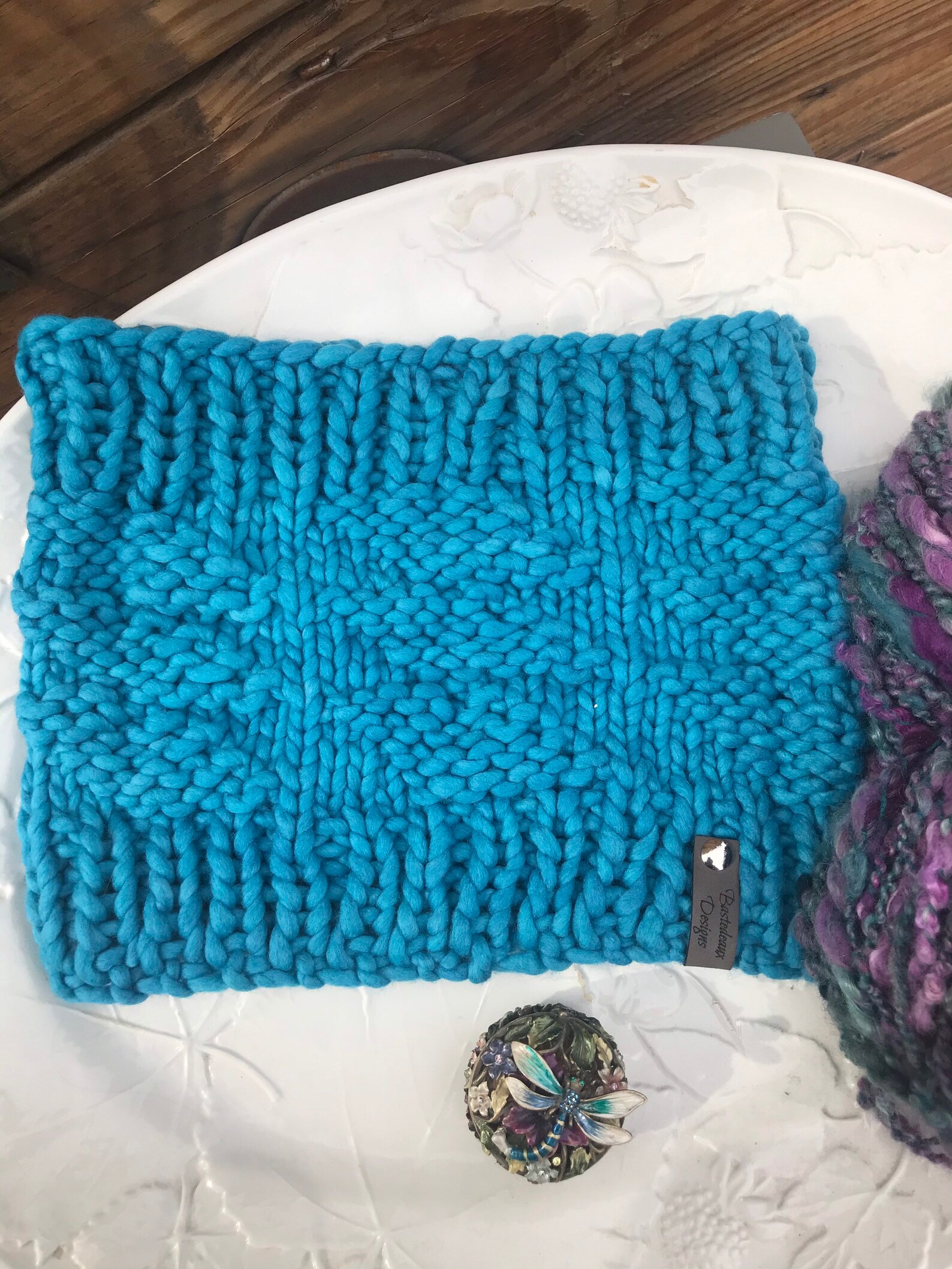 Luxury Cowl Adult Cowl Wool Cowl Blue Cowl Cowl Knitted - Etsy
