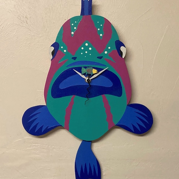 Fish Clock - Etsy