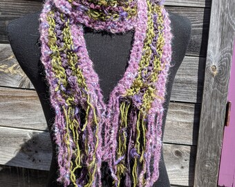 Knit Scarf Purple - Etsy