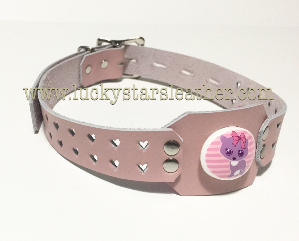 Locking Pacifier Gag With Hearts/locking Dummy Gag Baby Pink Leather ...
