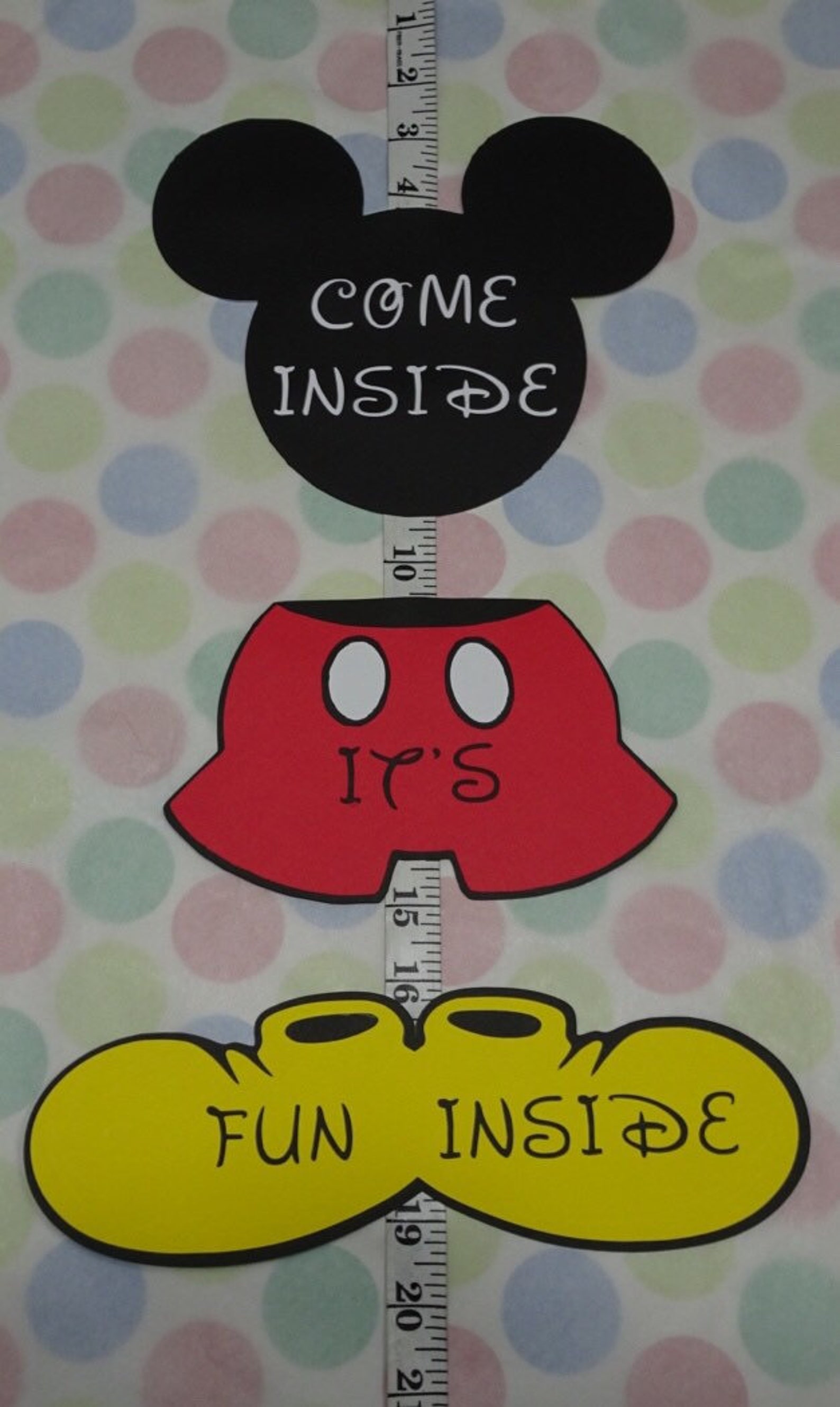 Mickey Mouse Party - Mickey Mouse Door Decor - Mickey Mouse Wall ...