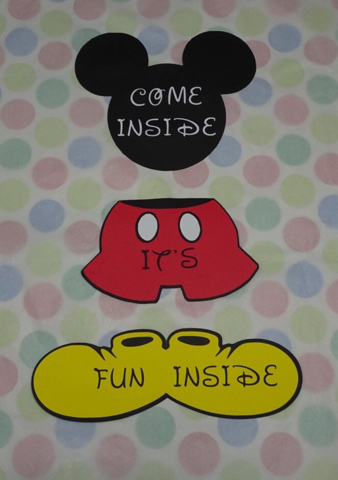 Mickey Mouse Party - Mickey Mouse Door Decor - Mickey Mouse Wall ...