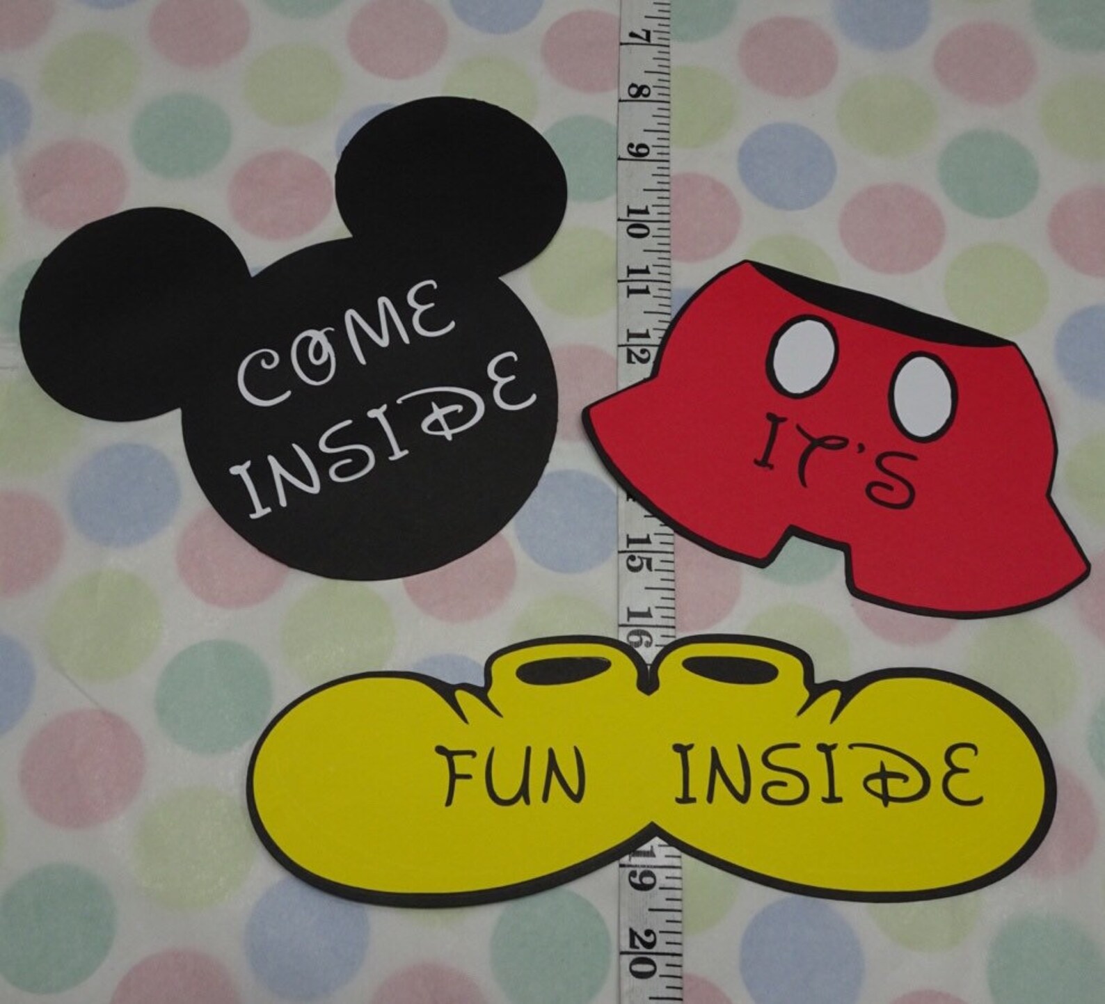 Mickey Mouse Party - Mickey Mouse Door Decor - Mickey Mouse Wall ...