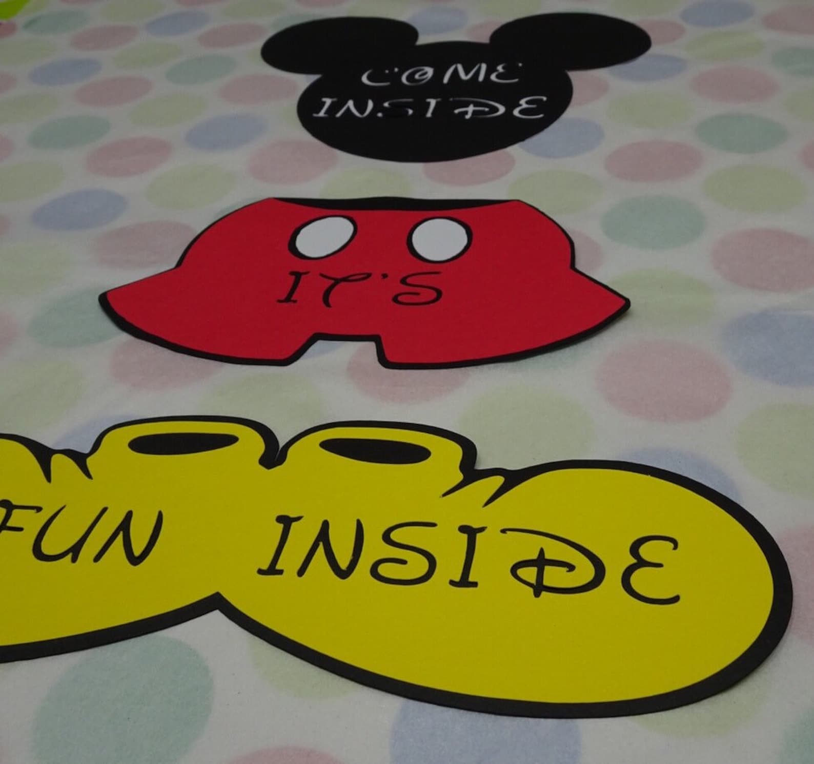 Mickey Mouse Party - Mickey Mouse Door Decor - Mickey Mouse Wall ...