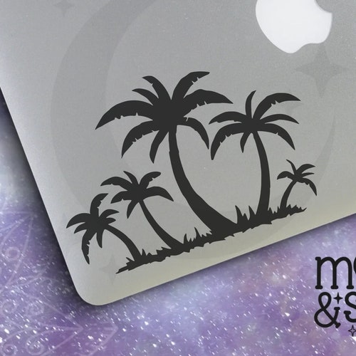 Palm Tree Vinyl Decal - Etsy