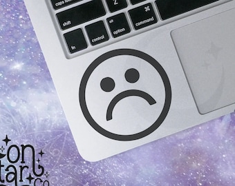 Sad Face Decal - Etsy