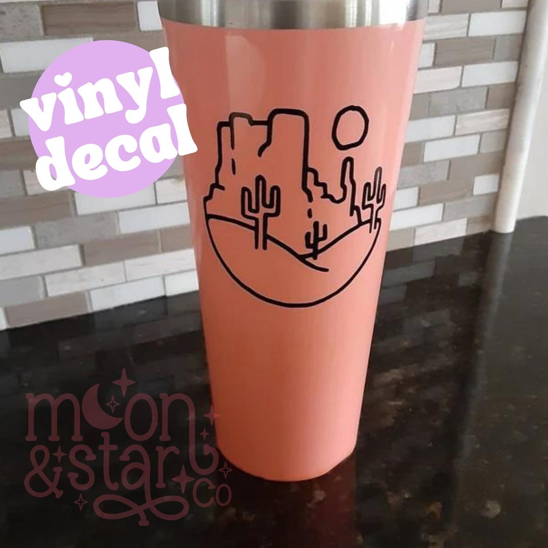 Desert Decal, Desert Sticker, Cactus Sticker, Cactus Decal, Travel ...