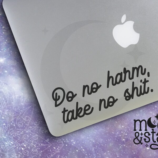 Do No Harm but Take No Shit Sticker - Etsy