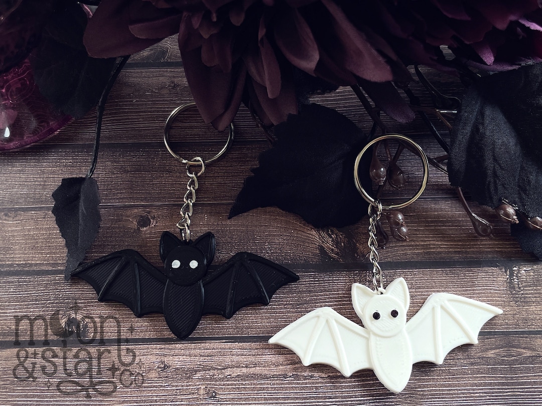 3D Printed Bat Keychain, Bat Keychain, Bat Accessory, Bat Accessories ...