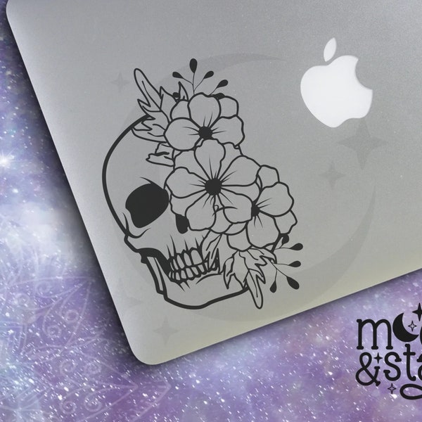 Skull Macbook Decal - Etsy