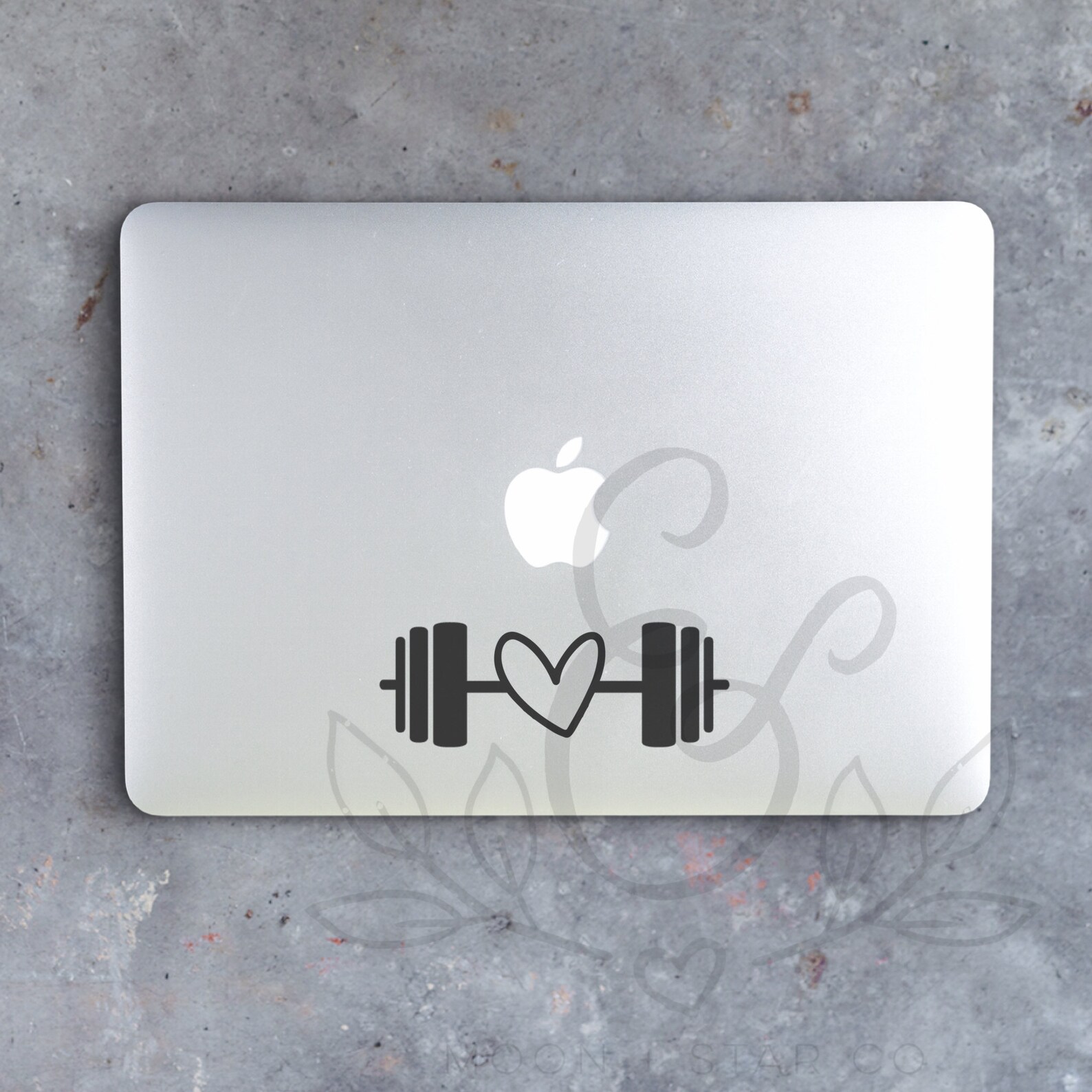 Heart Barbell Fitness Decal Fitness Sticker Barbell | Etsy