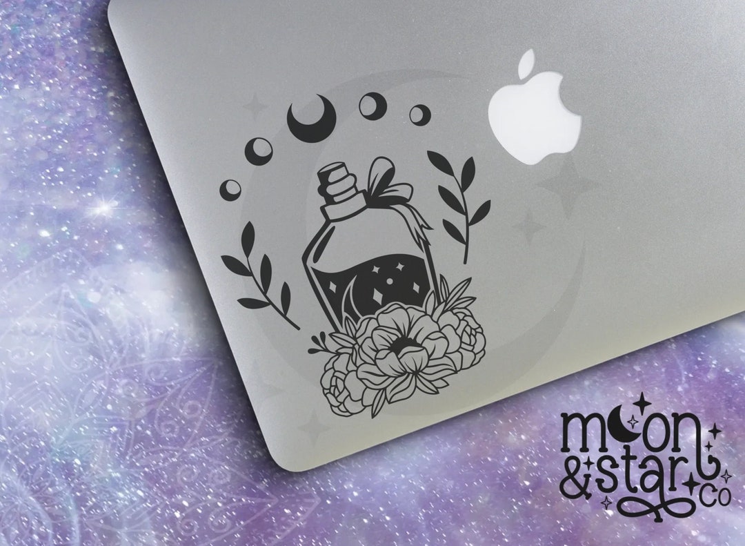 Moon Potion Moon Phases Decal Moon Sticker Mystical - Etsy