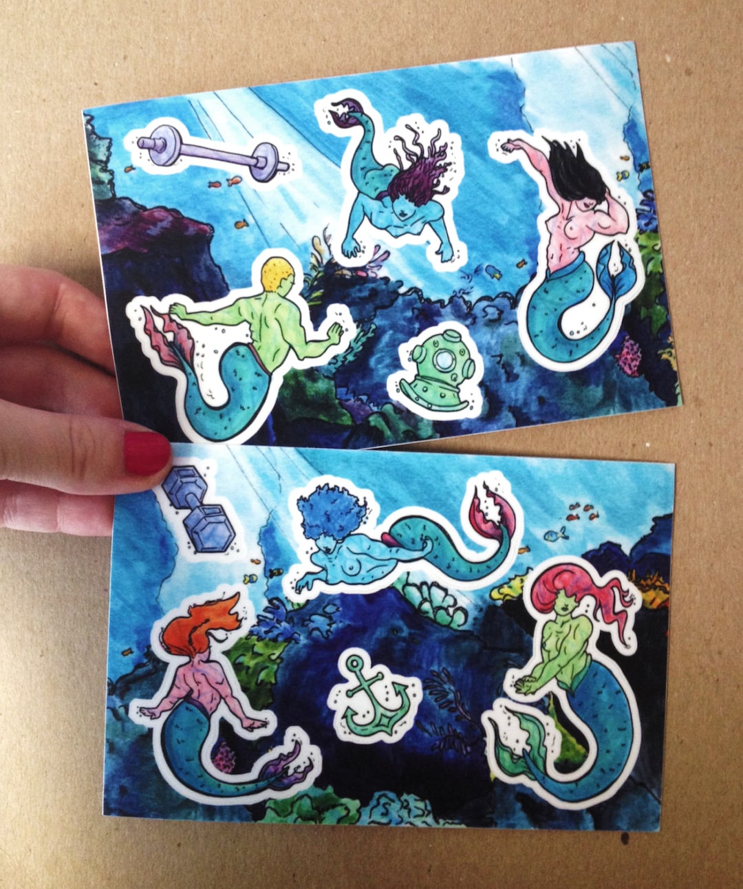 BUFF MERMAIDS 4x6 Sticker Sheets - Etsy