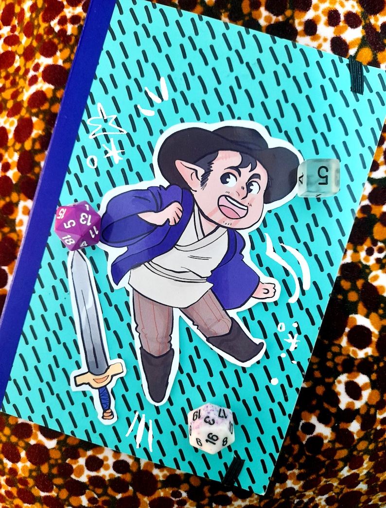 Custom D&D Character Stickers Dnd Sticker Pack Cute Dnd - Etsy