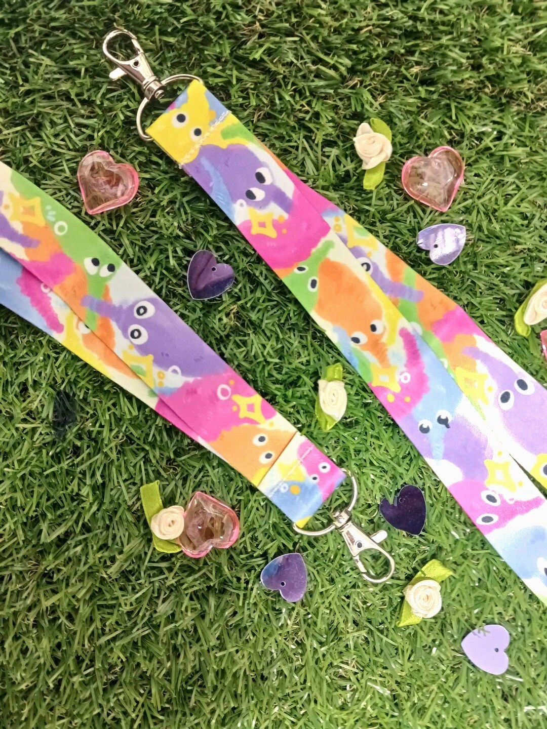 Oh Worm! Fuzzy Worm Double Sided Lanyard. - Etsy