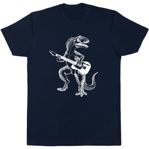 Dinosaur Playing Guitar T-shirt: Funny Musician Gift - Etsy