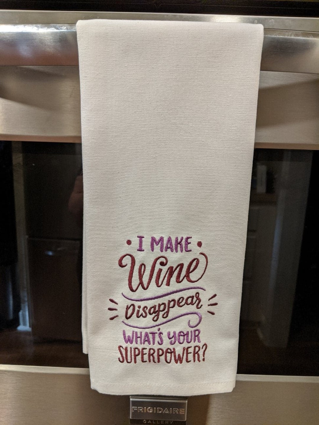 Wine Tea Towel, I Make Wine Disappear, Kitchen, Wine Bar, Wine Tasting ...